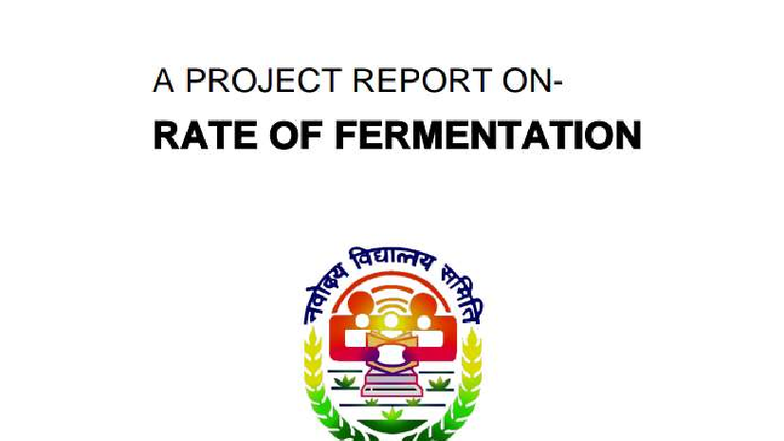 Chemistry Investigatory Project: Fermentation Rates of Flours (Class 12 ...