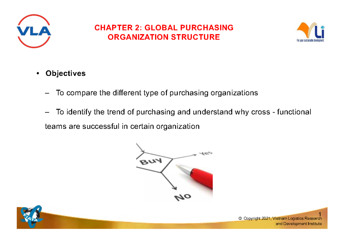 CHAPTER 2: GLOBAL PURCHASING ORG STRUCTURE & TRENDS - Studocu