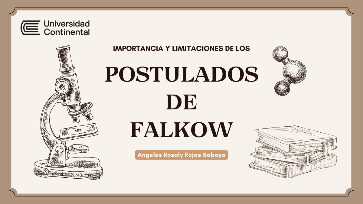 Importancia y Limitaciones de los Postulados de Falkow - Análisis y ...