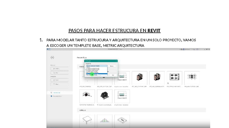 Guía para Modelar Estructura en Revit: Pasos Esenciales - Studocu