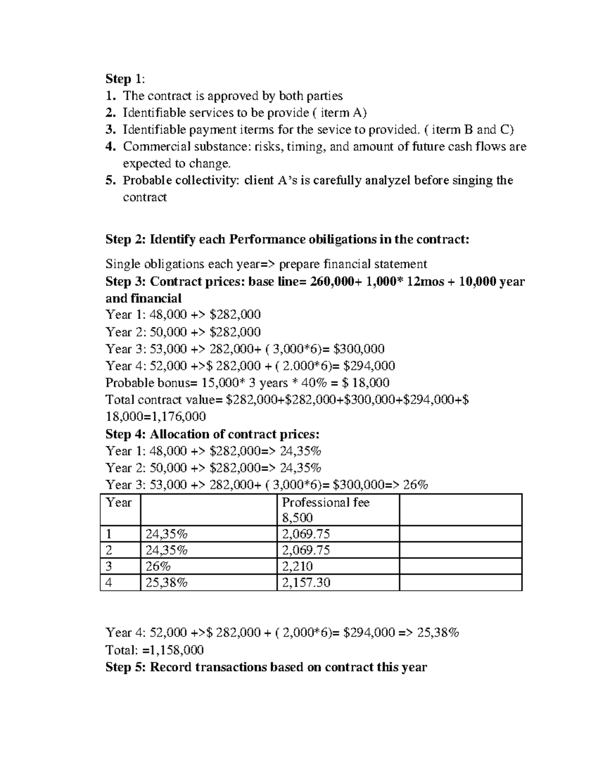 kế toán quốc tế thn hnnkk jjmmm jjjlll - Step 1 : 1. The contract is ...