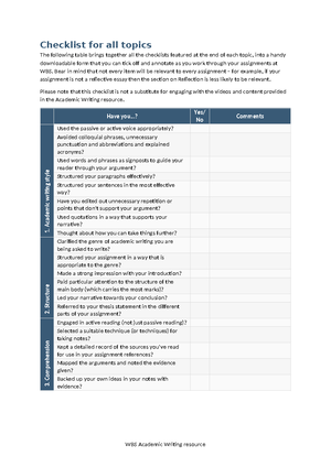 Generic WBS UG point Marking Criteria - 20 Point Marking Scale (from ...