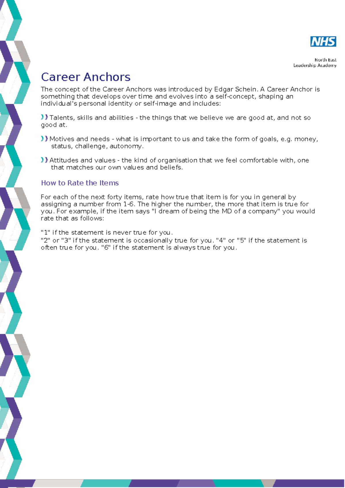 Career Anchors Questionnaire: Understanding Your Career Preferences ...
