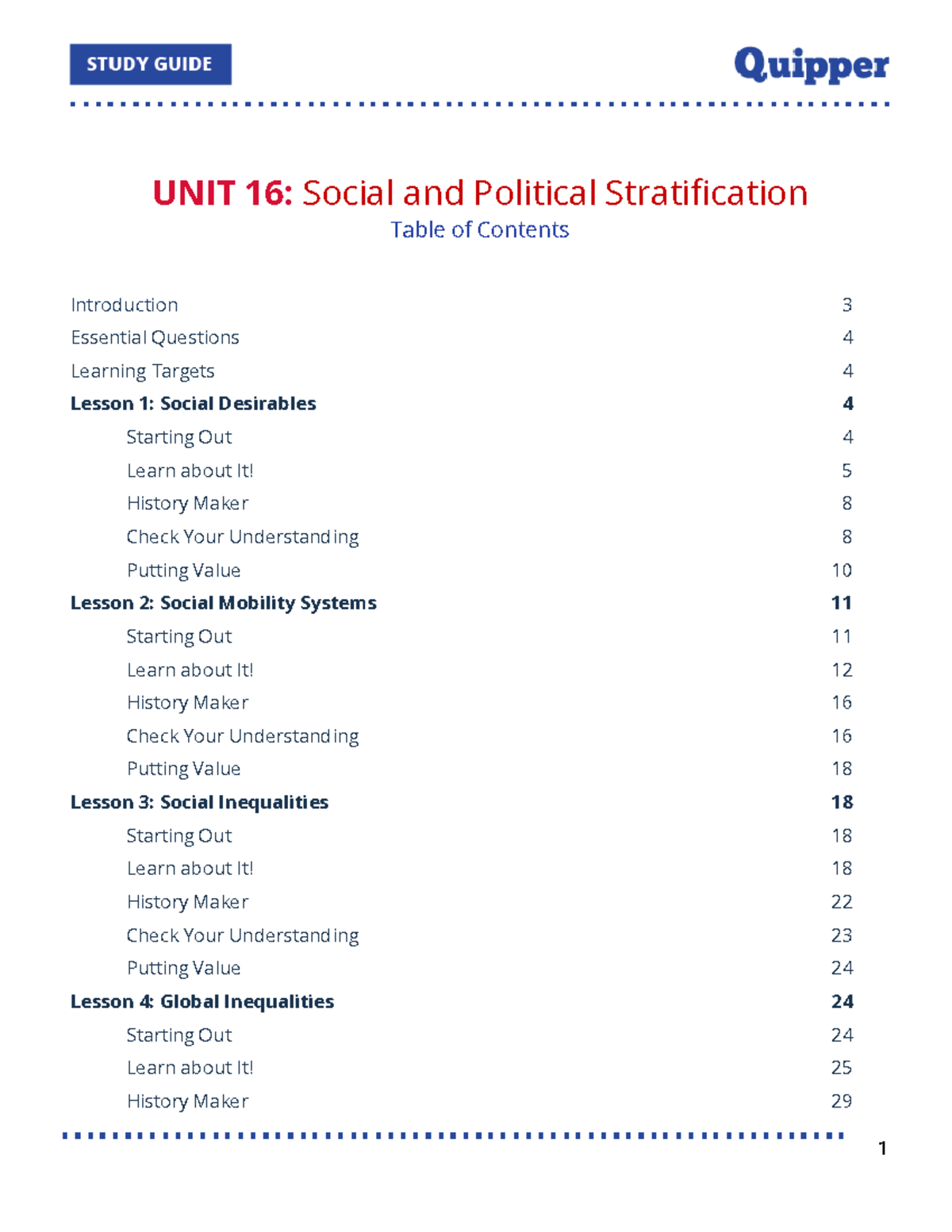 UCSP Unit 16: Social & Political Stratification Insights and Analysis ...