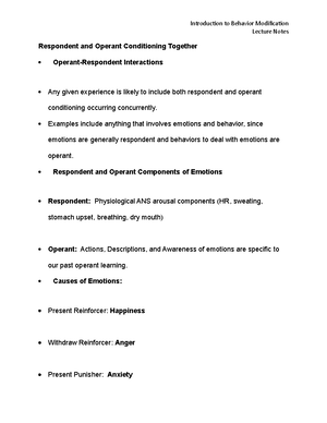 9 Operational Definitions of Commonly Occurring Behaviors - Note: These ...