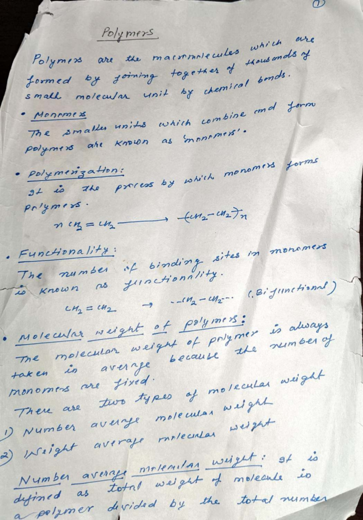 Polymers: Understanding Macromolecules and Their Properties (CHEM101 ...