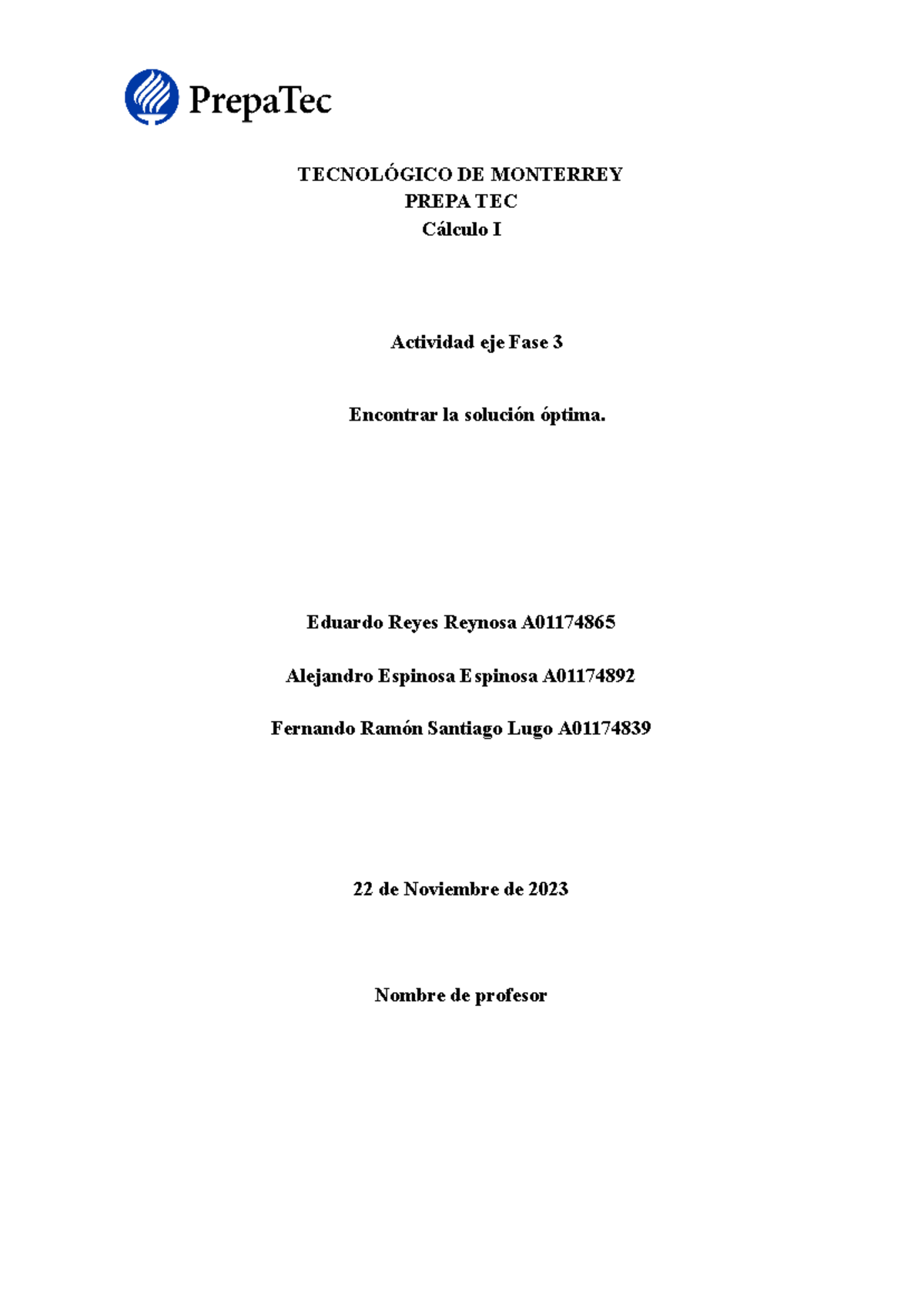 Actividad - Tarea de calculo diferencial. - TECNOLÓGICO DE MONTERREY ...