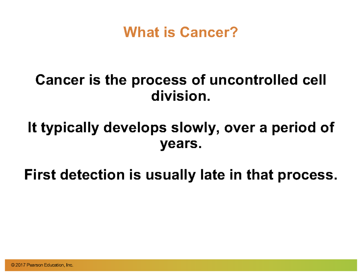 Cancer Overview: Types, Causes, and the Cell Cycle (Bio 101) - Studocu