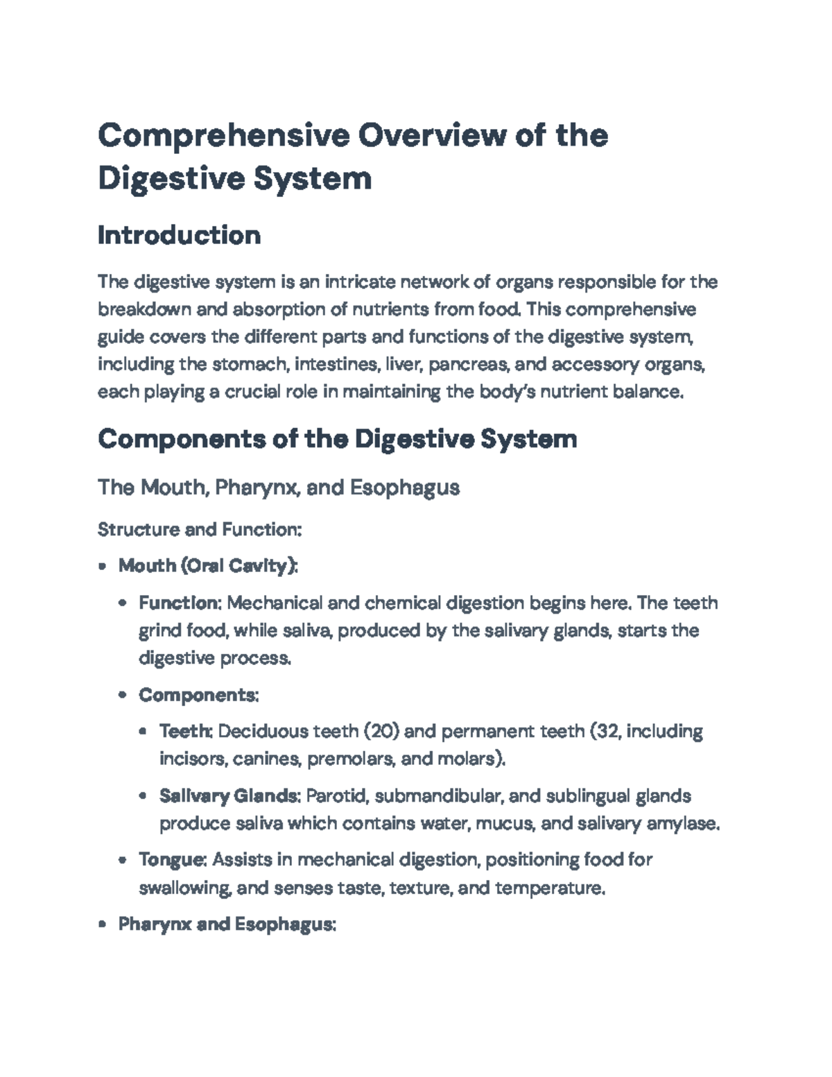 Digestive System Overview: Structure, Function, and Health Insights ...