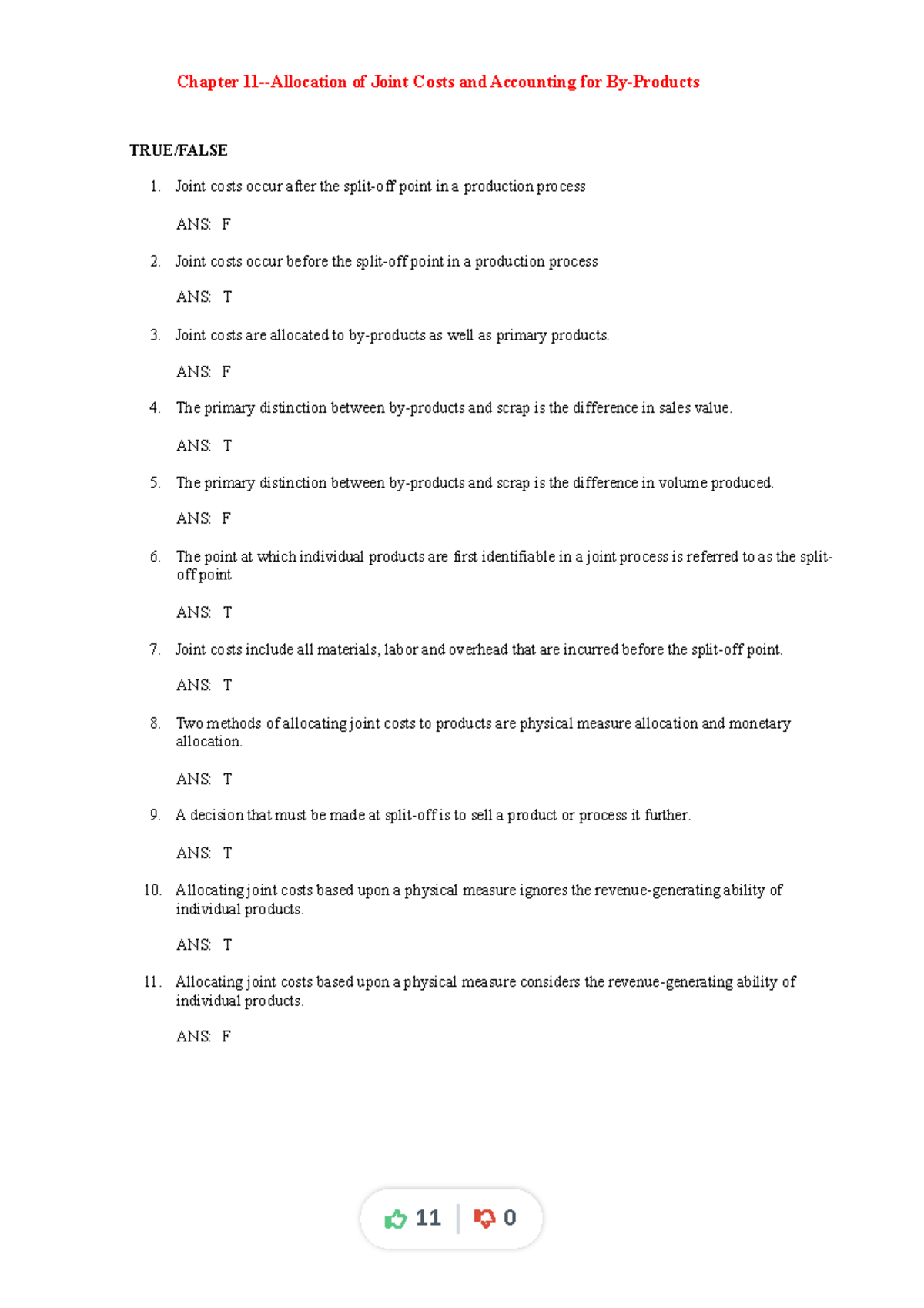 Joint Costs & Accounting: Key Concepts and Allocation Methods (ACCT 101 ...