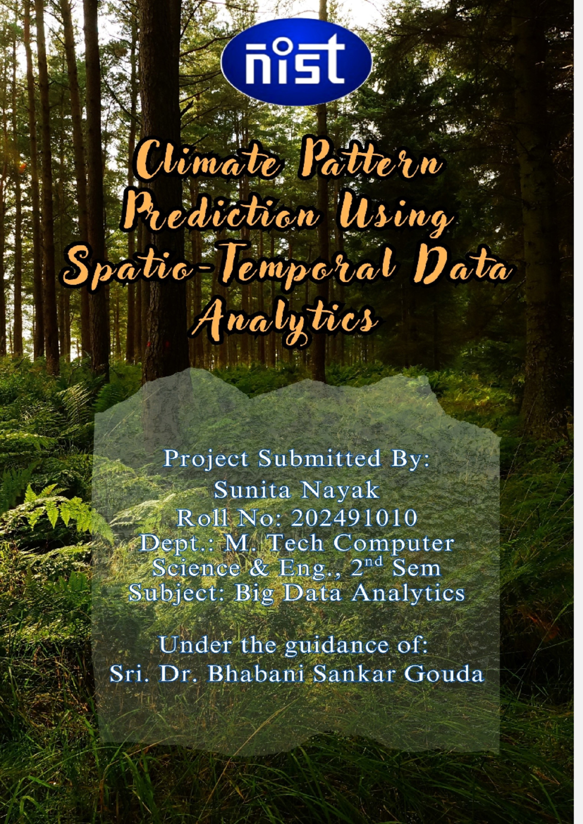 Assignment on Climate Pattern Prediction: LSTM vs. ARIMA Models - Studocu