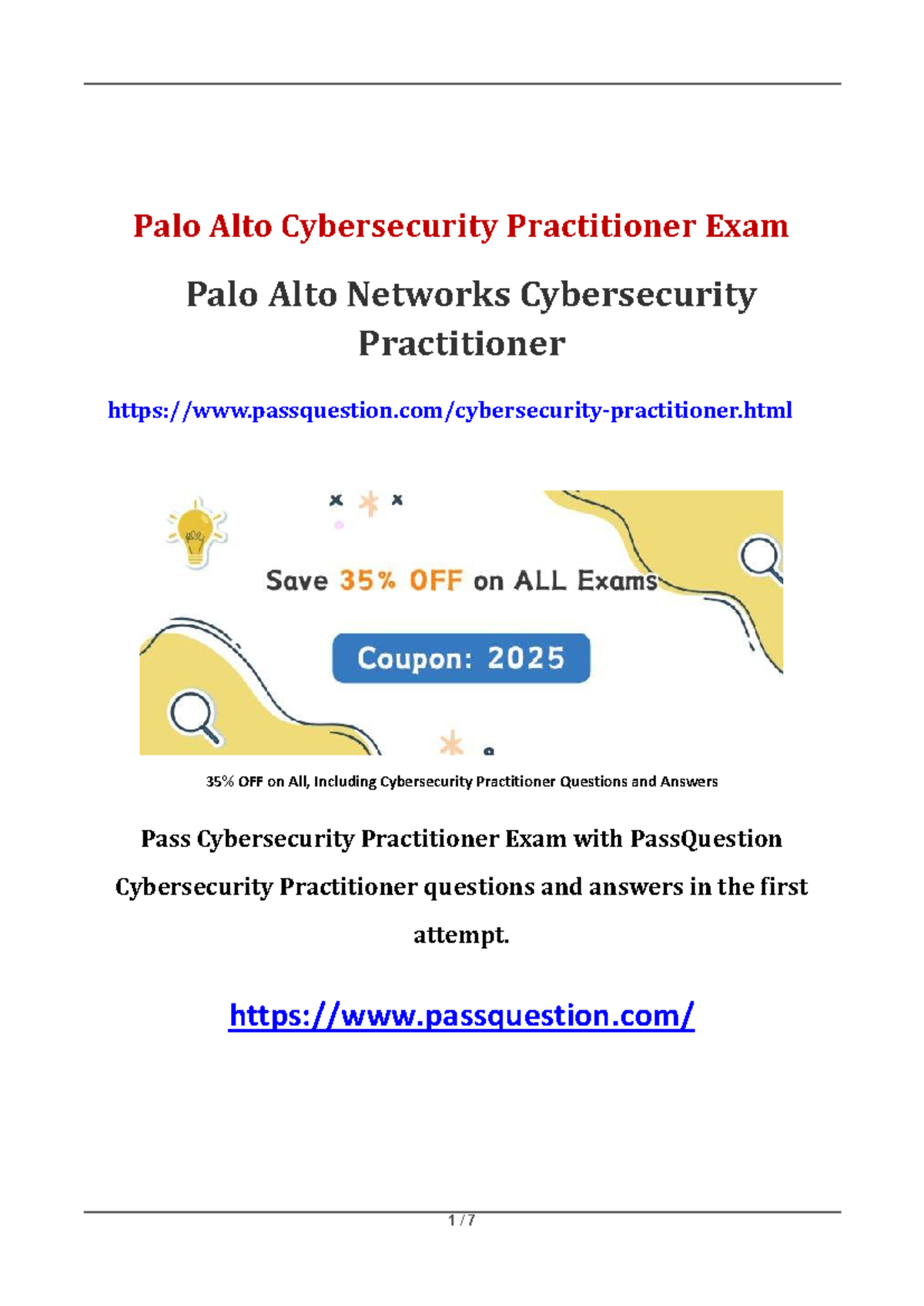 Palo Alto Cybersecurity Practitioner Exam Study Guide - Studocu