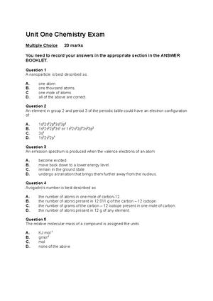 VCE Chemistry Unit 1 - Organic Compounds - VCE Chemistry Unit 1 AOS 2 ...