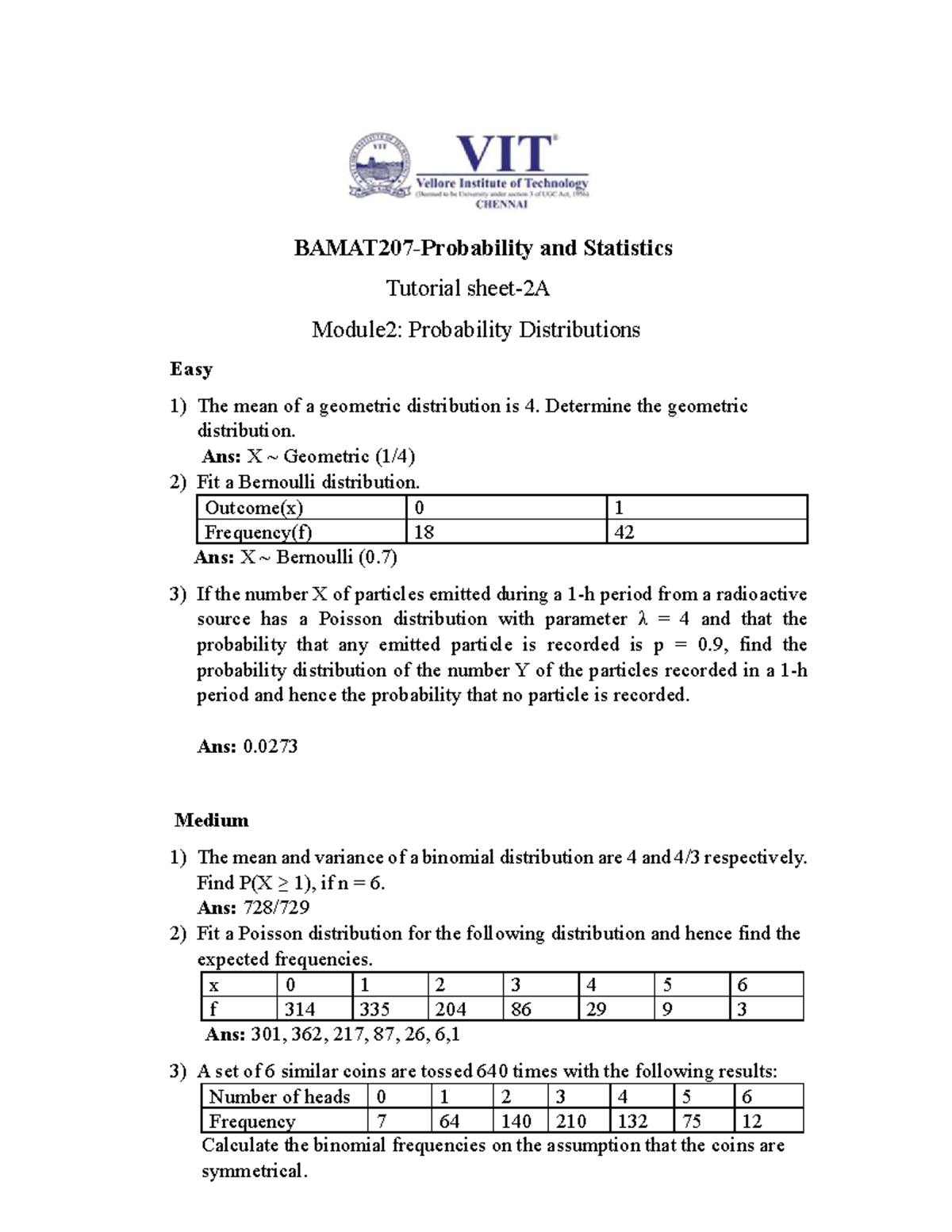 Statistics Tutorial Module 2: Probability Distributions Explained - Studocu