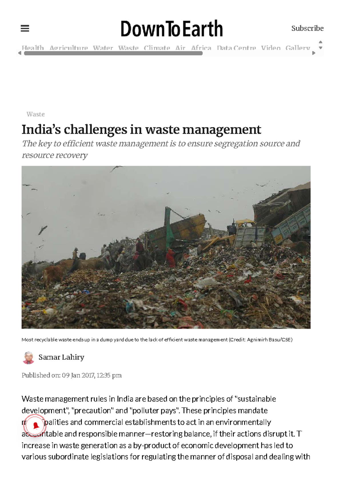 India's Challenges in Waste Management: A Comprehensive Overview - Studocu