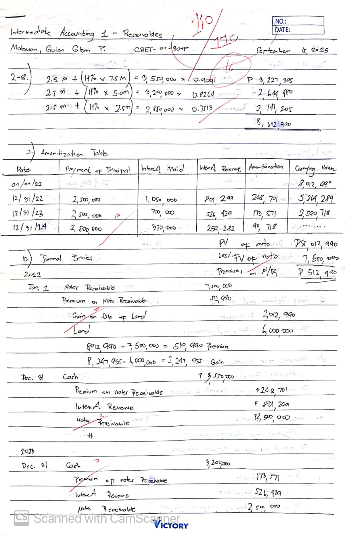 Intermediate Accounting 1 (IA1) Assignment 2: Receivables Analysis - Studocu