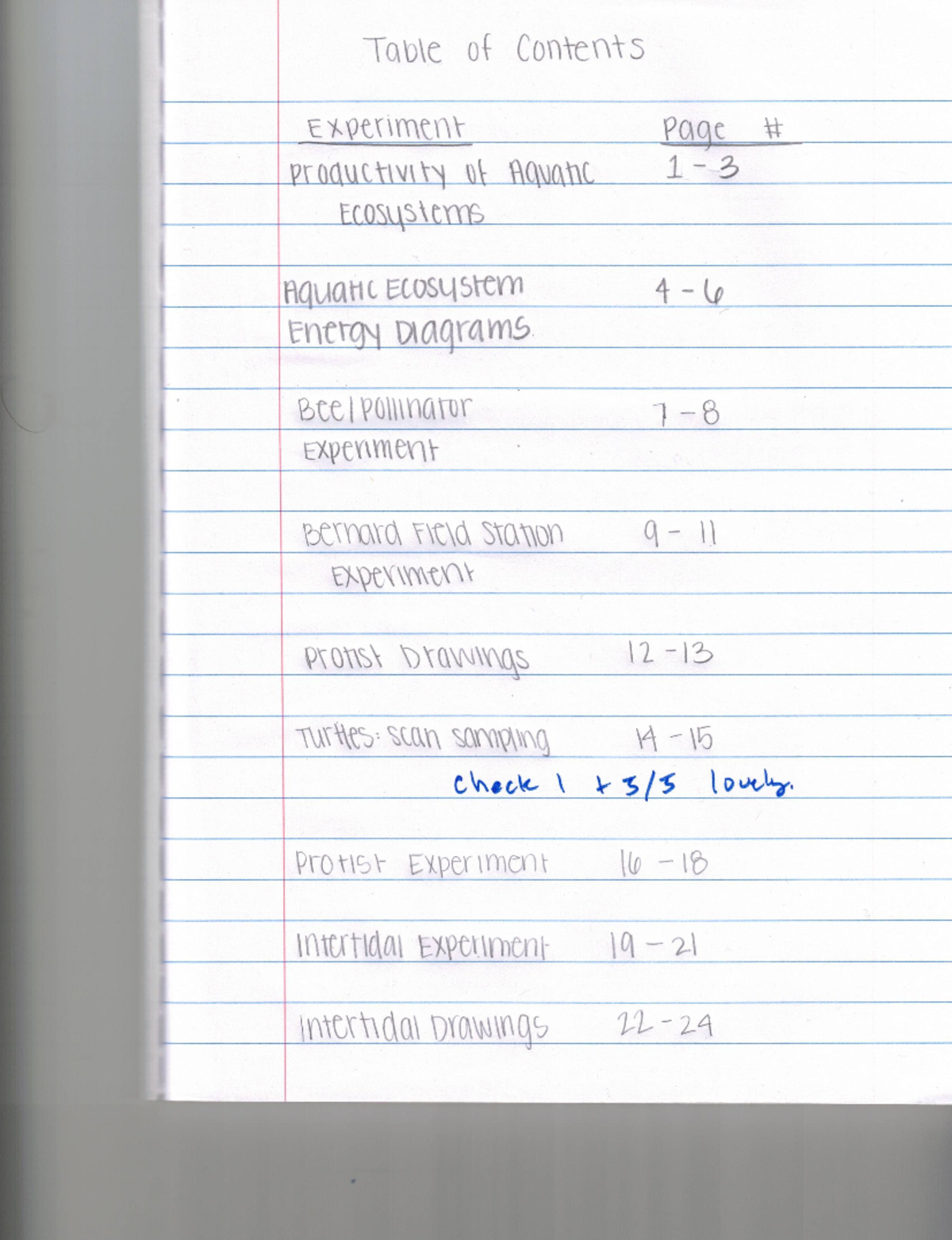 Ecology Lab Notebook - Detailed Observations and Experiments - Studocu
