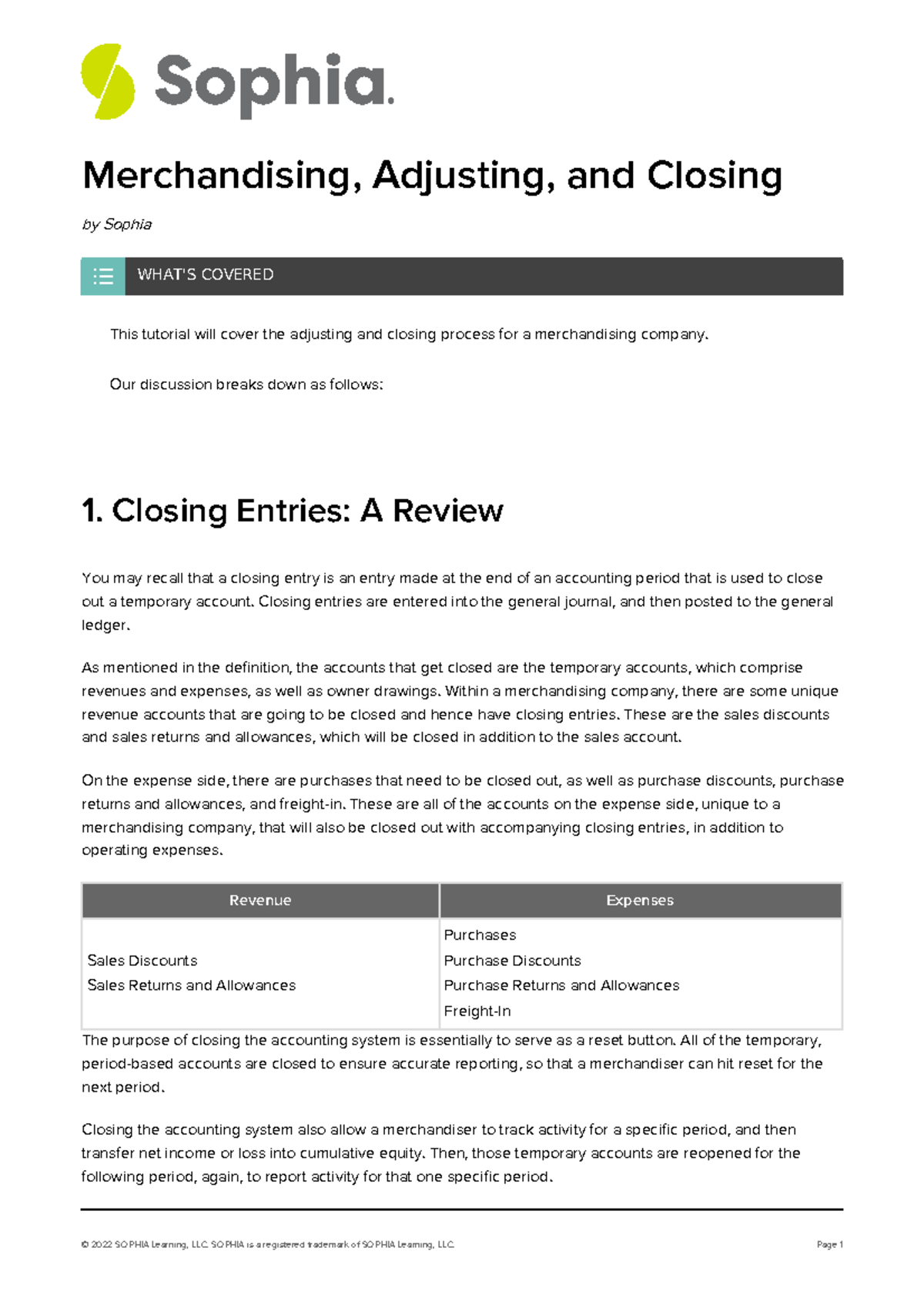 Adjusting and Closing Procedures for Merchandising Companies - Studocu