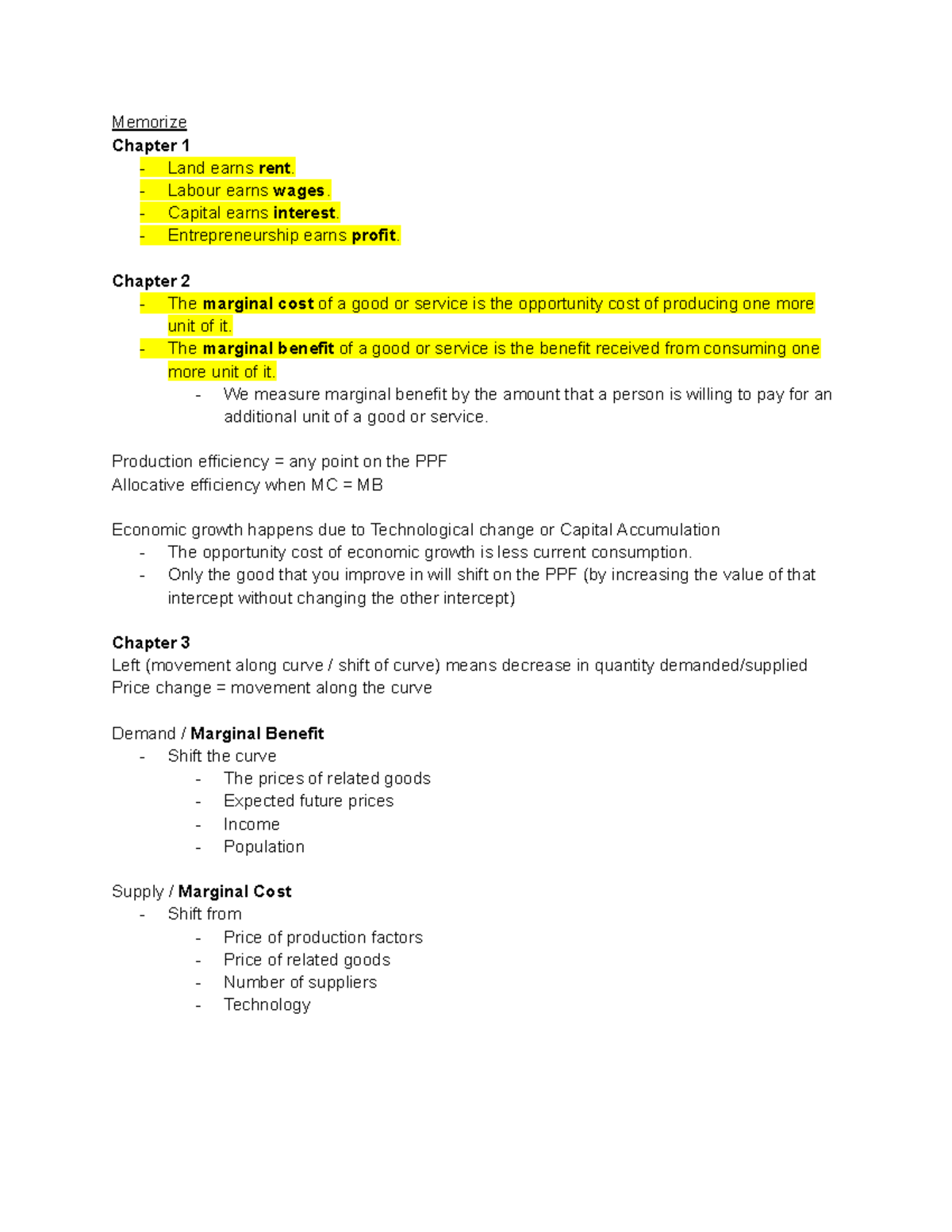 Econ 101 Midterm 1 Summary Notes: Key Concepts & Insights - Studocu