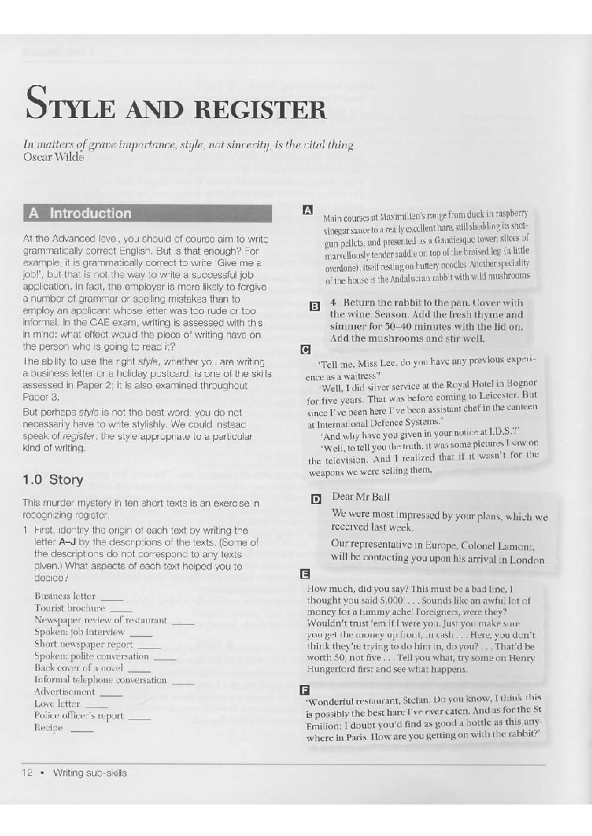 Style and Register - CAE Exam Preparation Guide - Studocu