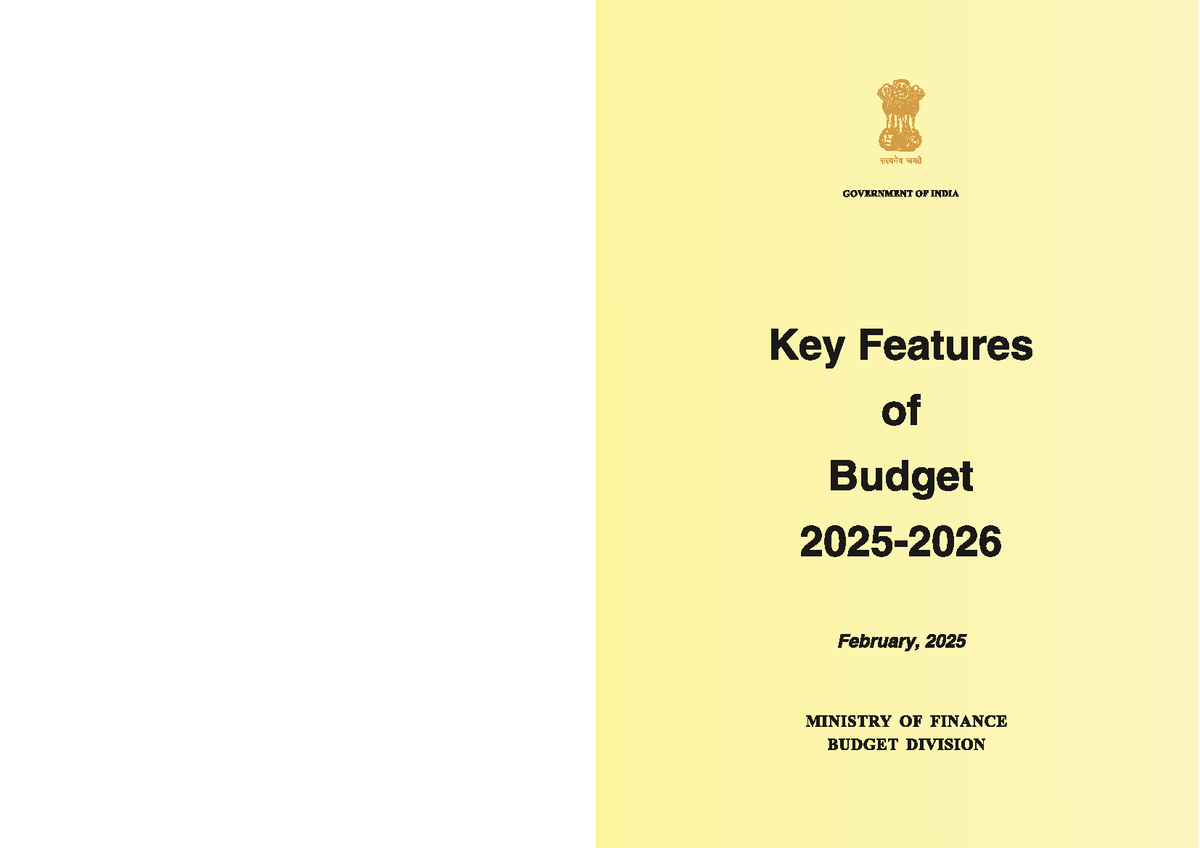 Budget Highlights 2025-26: Key Features and Development Measures - Studocu