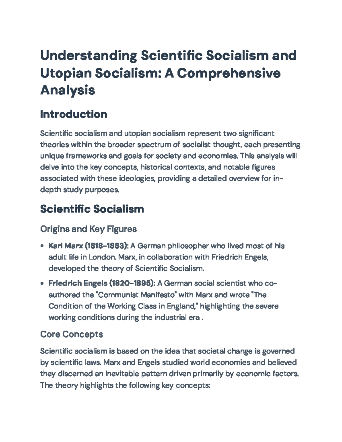 Understanding Scientific vs. Utopian Socialism: A Detailed Analysis ...