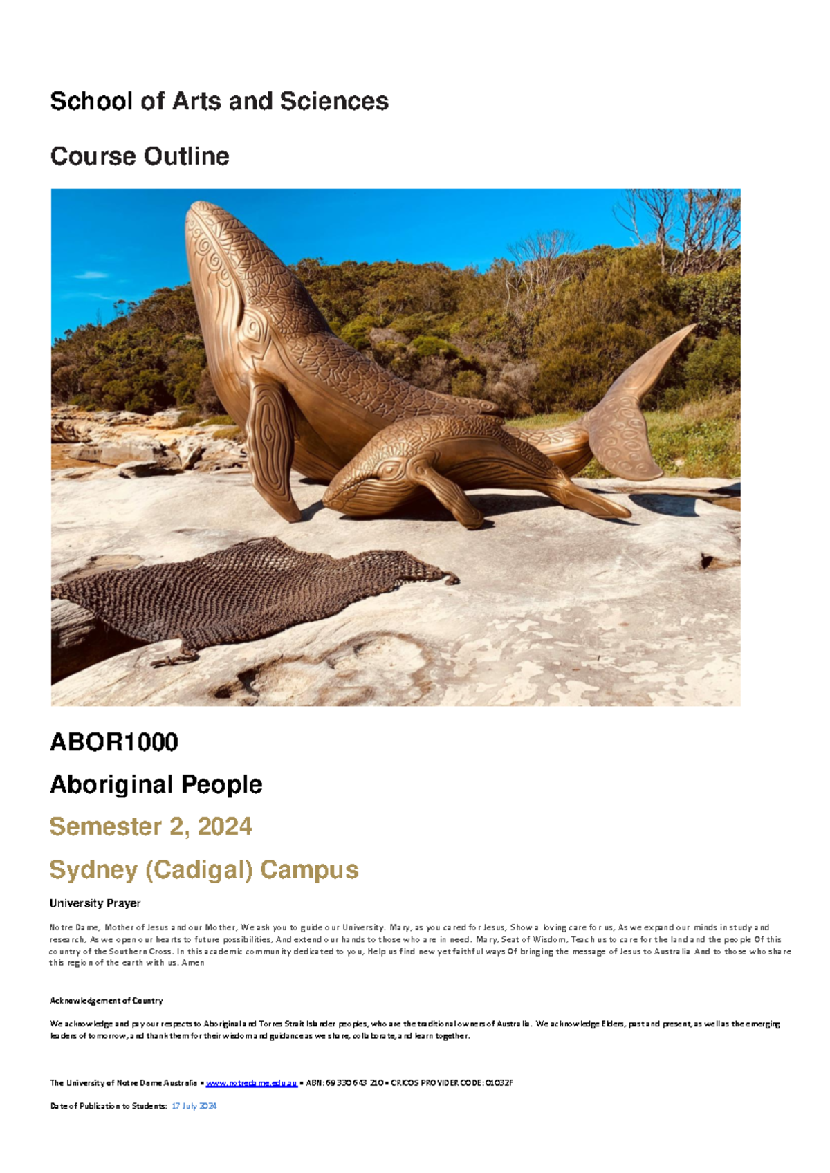 ABOR1000 Course Outline: Insights into Aboriginal Studies for 2024 ...