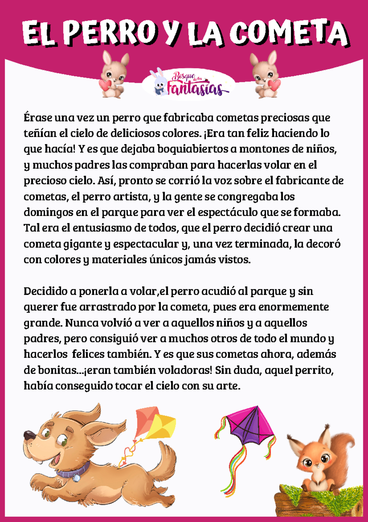 Hoja De Trabajo De Cuento Corto