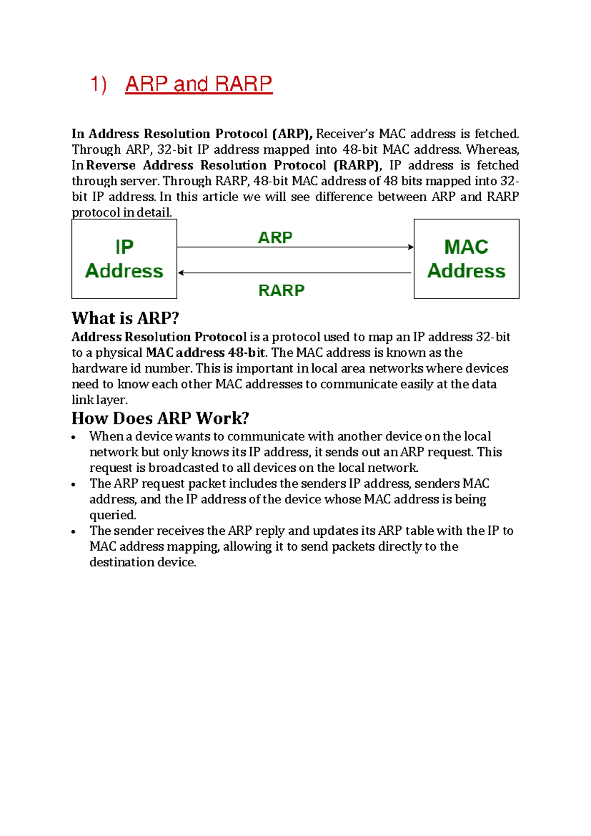 DCT-3 - DATA CENTER TECHNOLOGY CH 3 - 1) ARP and RARP In Address ...