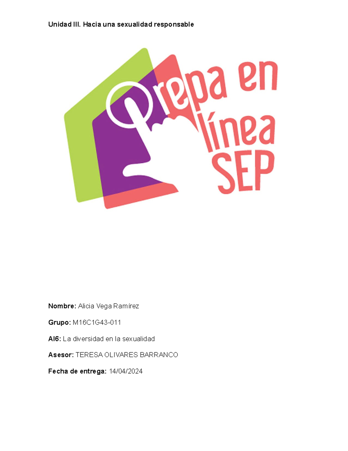 Modulo 16 Semana 3 AI6: Reflexiones sobre Diversidad Sexual y Sociedad ...