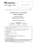 Cheat sheets for Studying Mathematical Methods in VCE - Studocu