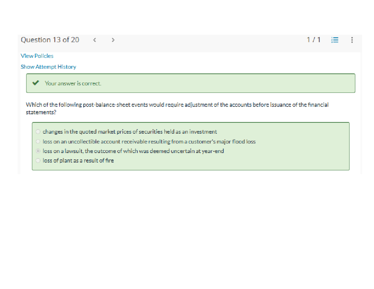 ACC - 318 Quiz 4-1: Adjustments Required Before Financial Statements ...