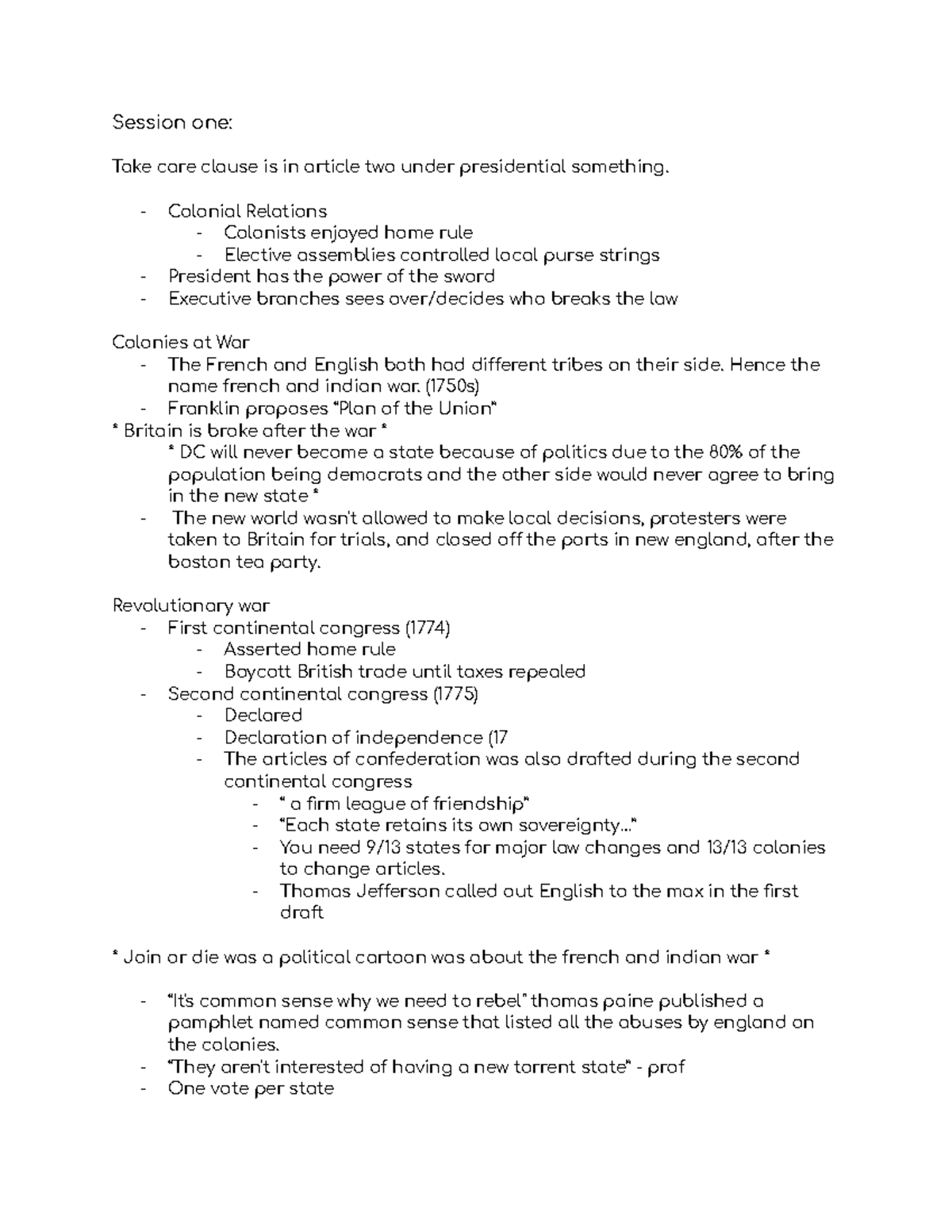 PS 102 - Intro to American Politics: Key Concepts and Historical ...