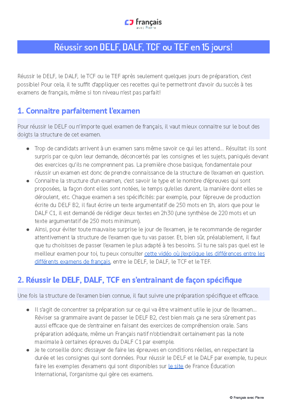 20240907 Réussir Son Delfdalftcf - Réussir son DELF, DALF, TCF ou TEF ...