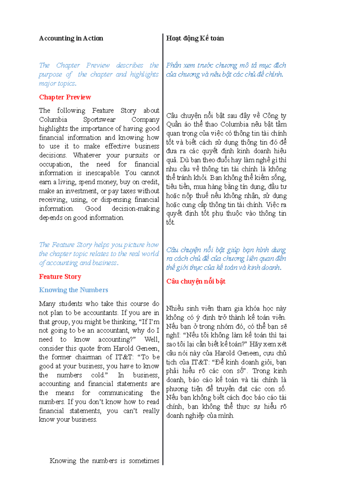 C1 Accounting in Action - Accounting in Action The Chapter Preview ...