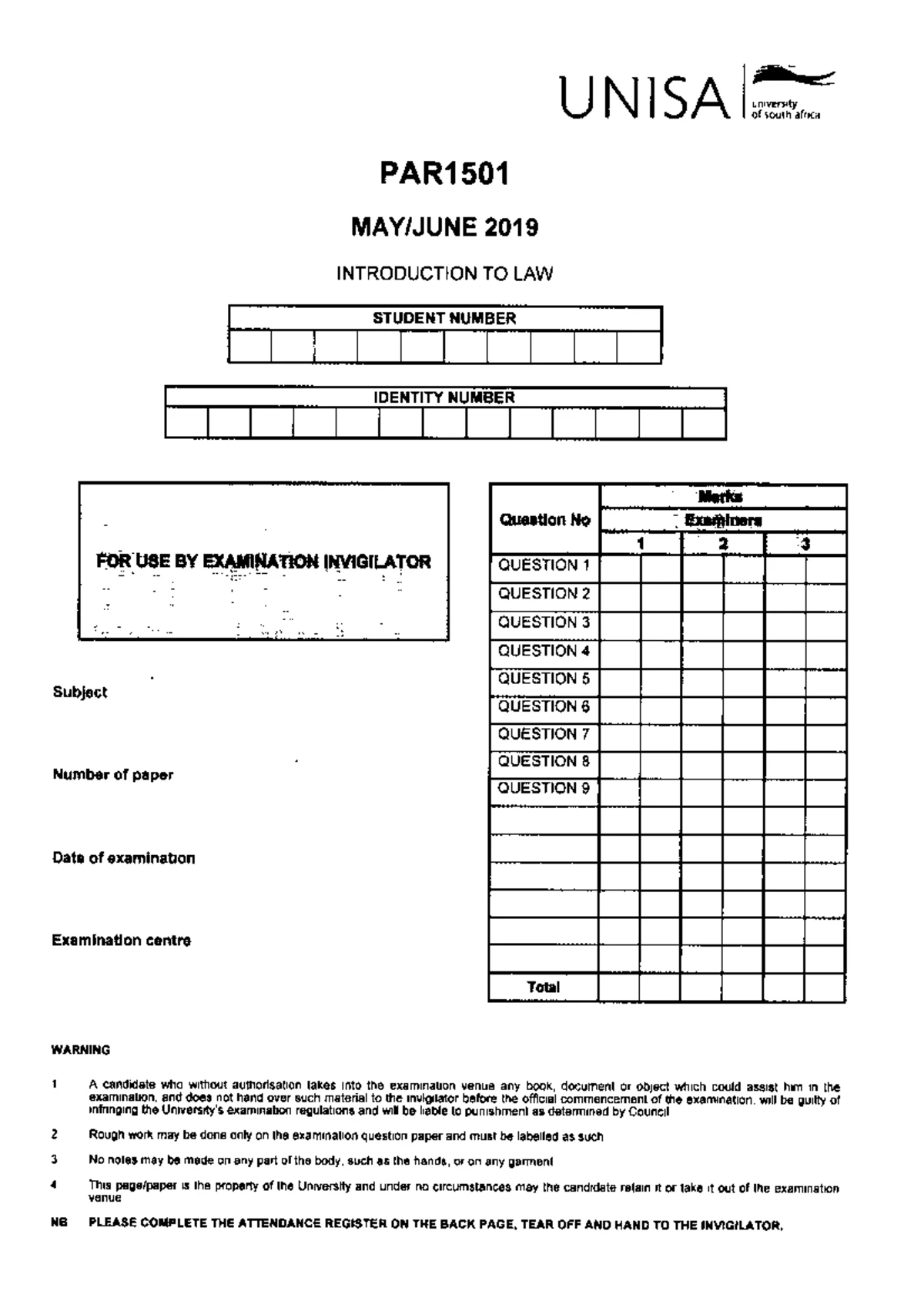 PAR1501 Practising Workplace English: Study Notes & Exam Preparation ...