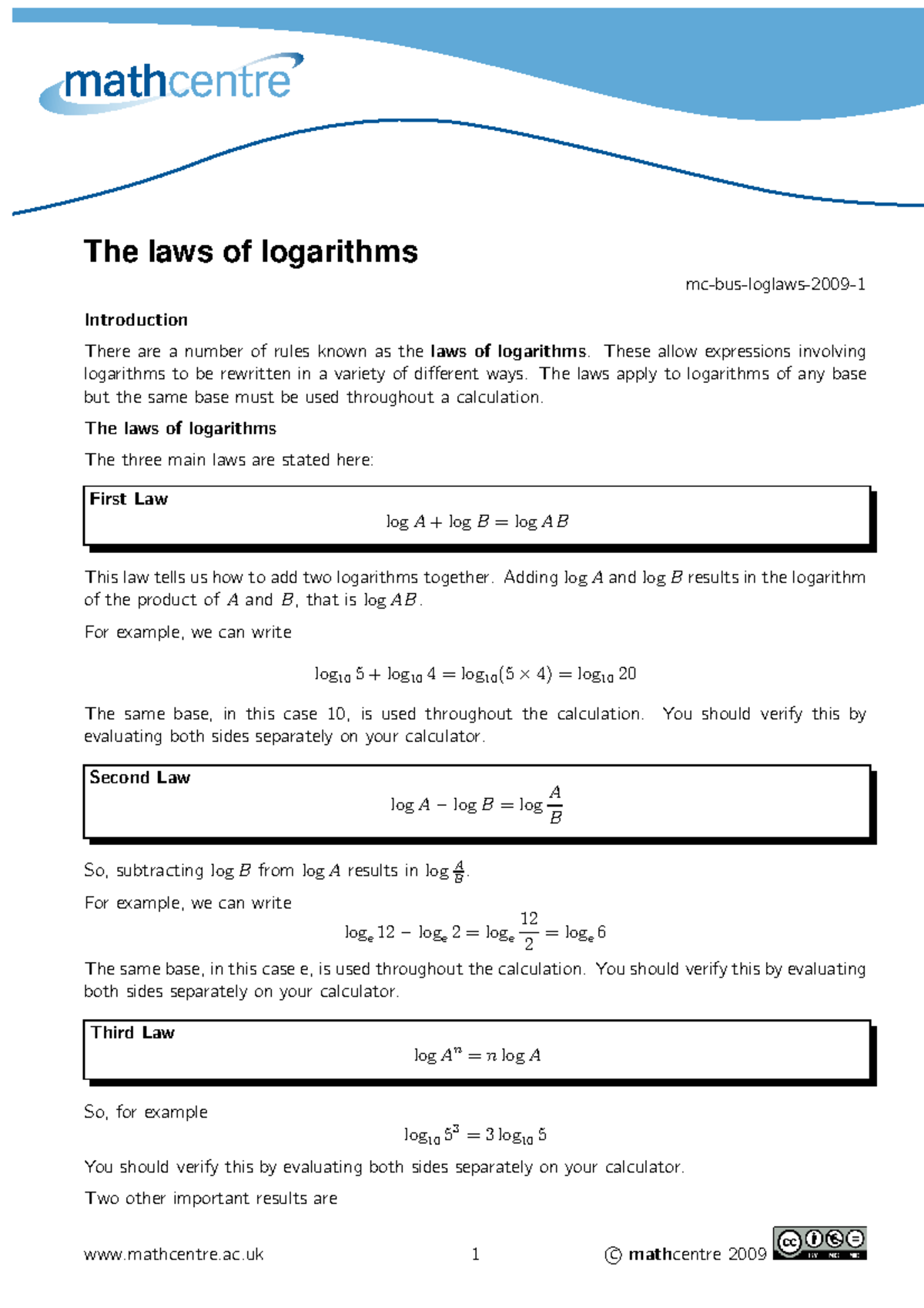 Logarithm Laws - Understanding Basic Logarithmic Rules for Math Skills ...