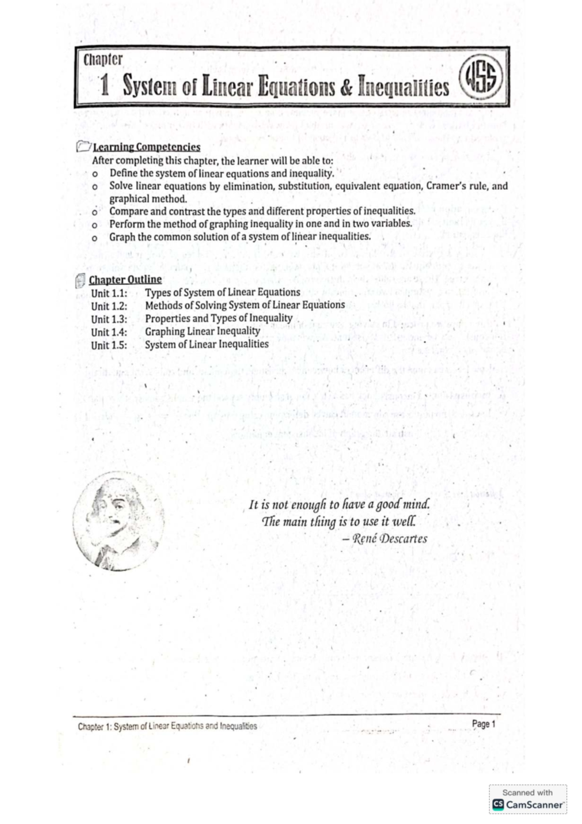 Chapter 1: Systems of Linear Equations & Inequalities (WSS) - Studocu