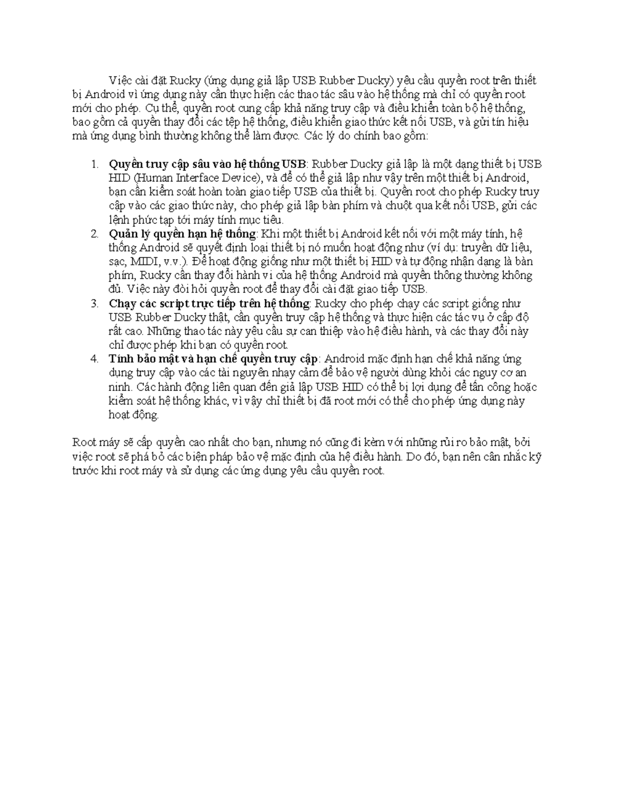 Hướng dẫn cài đặt Rucky trên thiết bị Android với quyền Root - Studocu