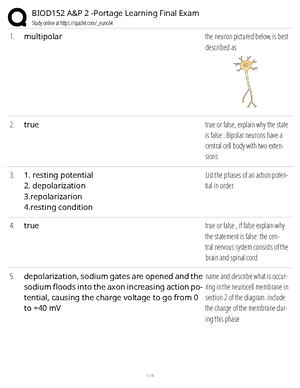 A P II Final Exam Module 2 Review Questions and Answers - Studocu