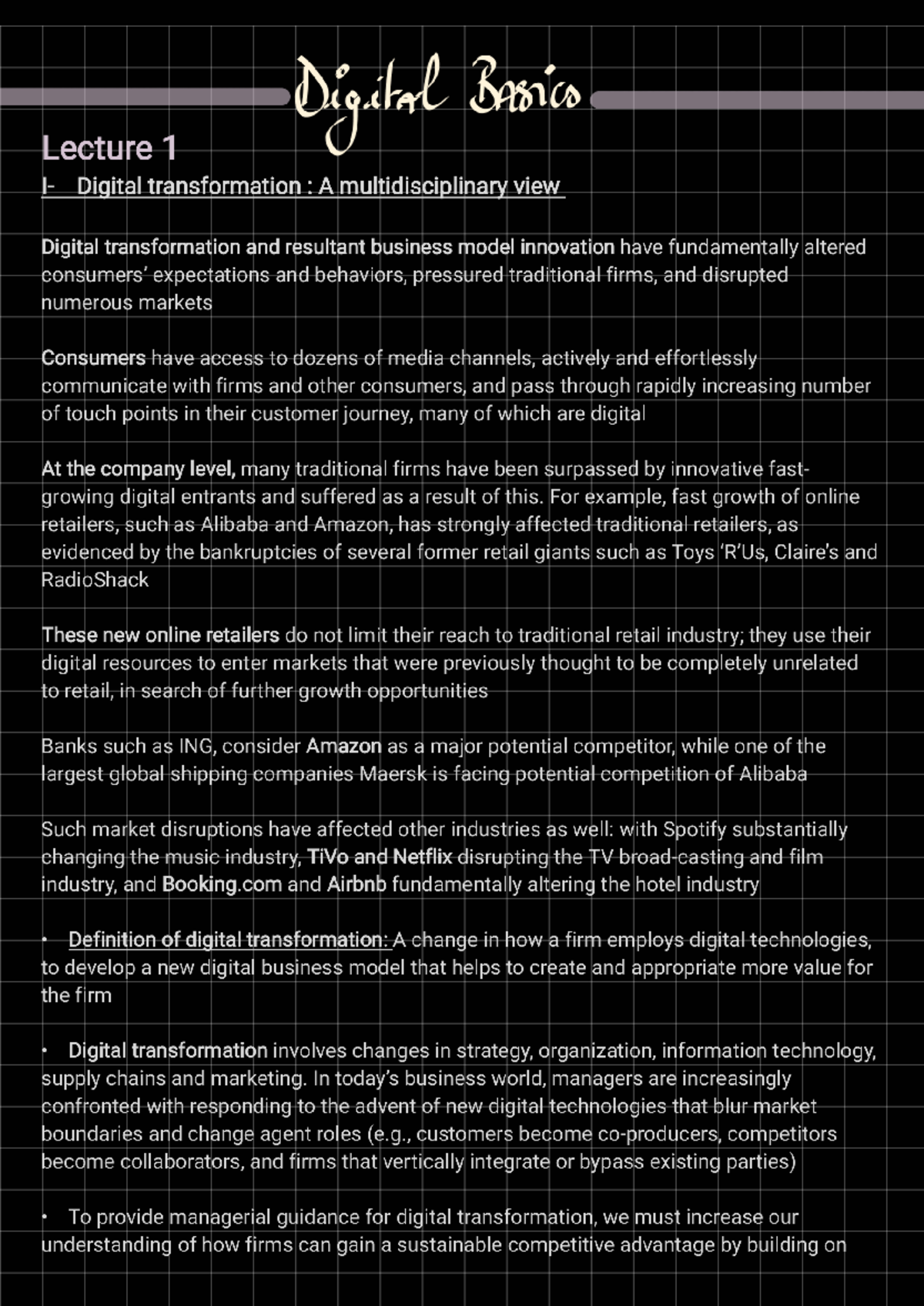 Fiche de révision - Digital Basics - Studocu