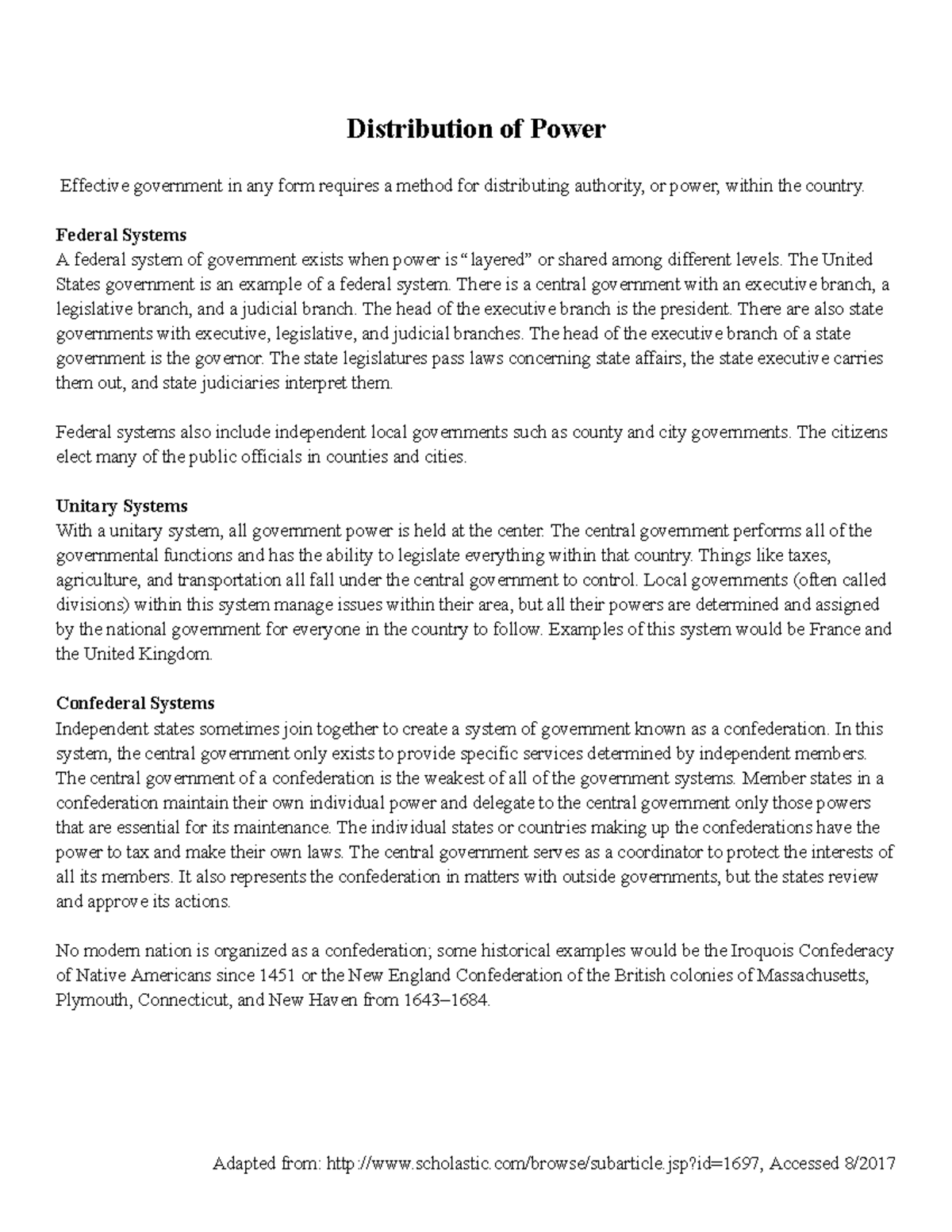 Handout 2: Overview of Government Power Distribution Systems - Studocu