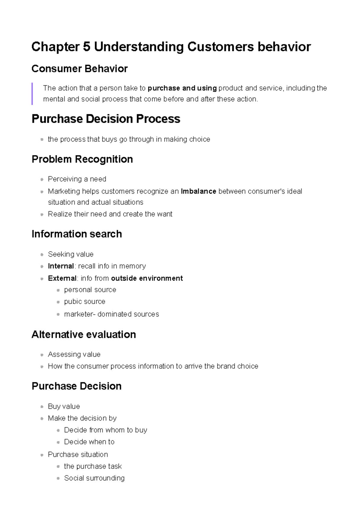 Chapter 5 Understanding Customers behavior - Chapter 5 Understanding ...