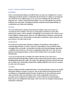 [Solved] In our final lecture we looked at many writing aspects that ...