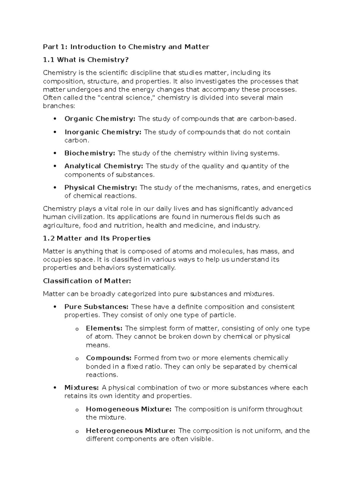 GEN CHEM Q1: Intro to Chemistry, Matter, and Atomic Theory - Studocu
