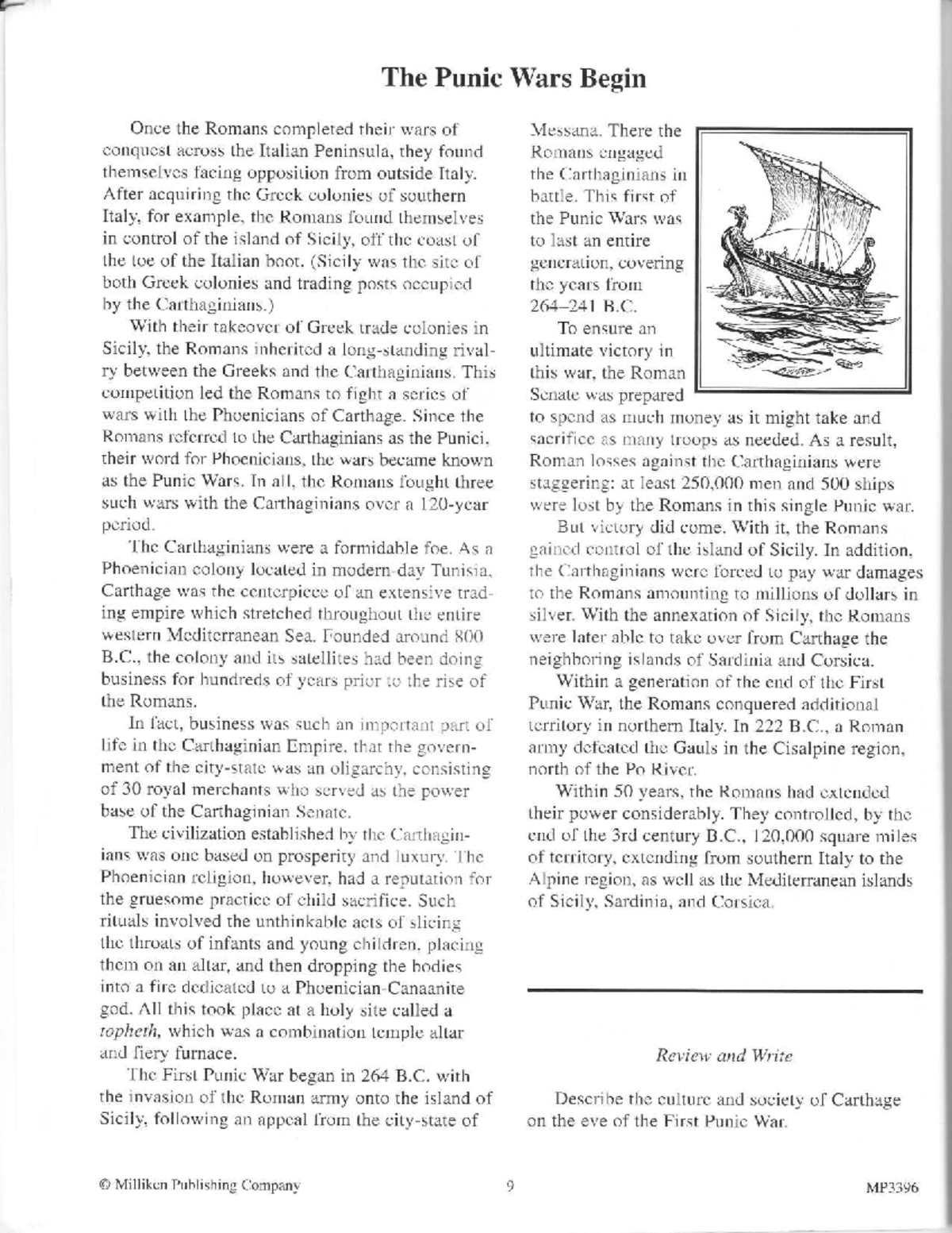 Punic Wars Overview and Cultural Insights: MP3396 - Studocu