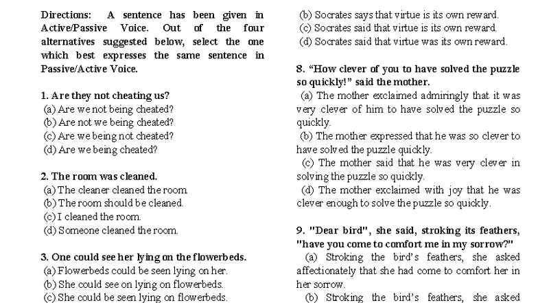 General English Exam Practice Questions and Answers - Studocu