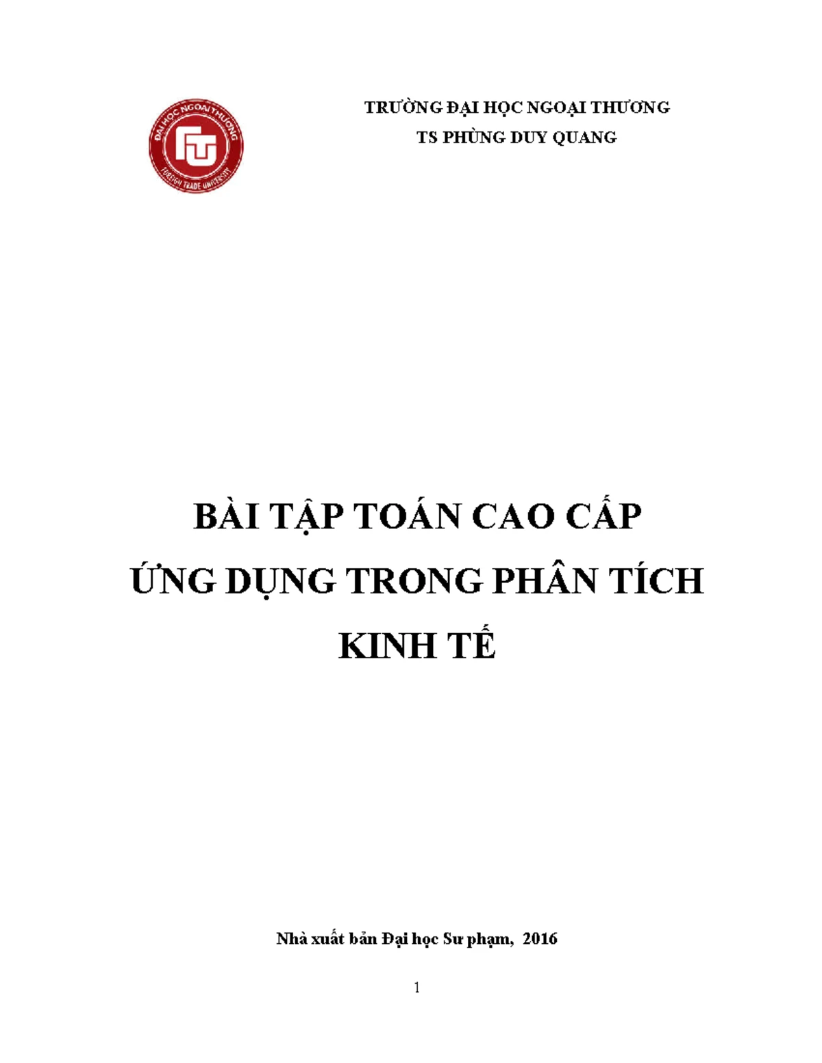 Chương 5 toán cao cấp - toán cao cấp - II. Phương trình vi phân cấp 2 ...