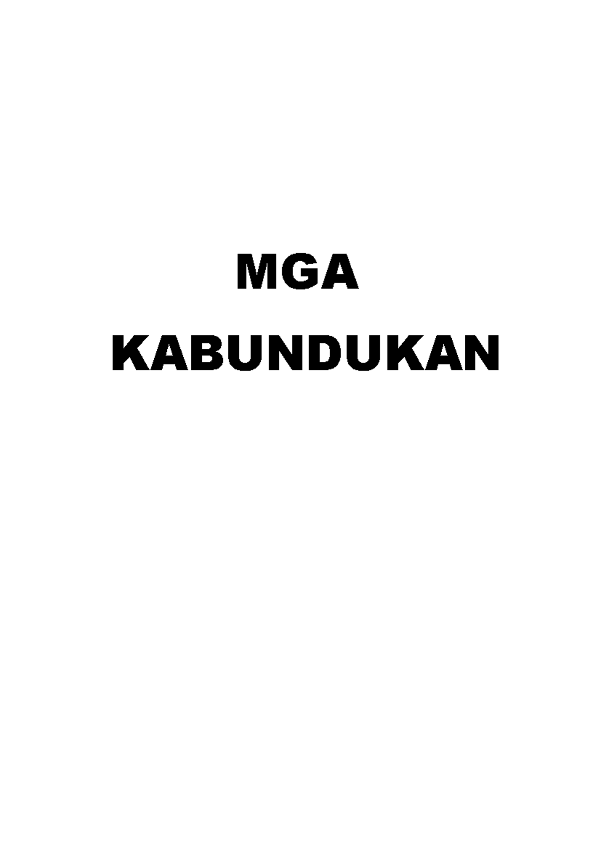 MGA KABUNDUKAN: Mountain Ranges Overview (4r6 - Module) - Studocu