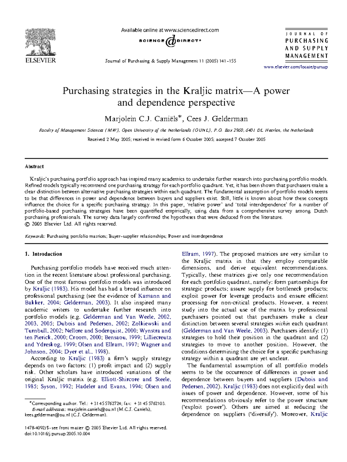 Purchasing Strategies in the Kraljic Matrix: Insights and Analysis ...